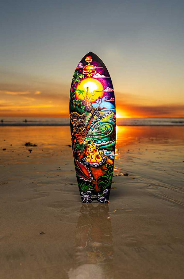 Surf Art and Sacred Geometry paintings and prints by Drew Brophy