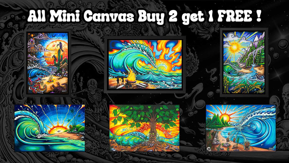 Surf Art and Sacred Geometry paintings and prints by Drew Brophy