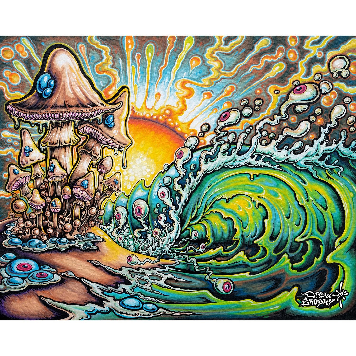 Mushroom Tube Fine Art Prints by Drew Brophy
