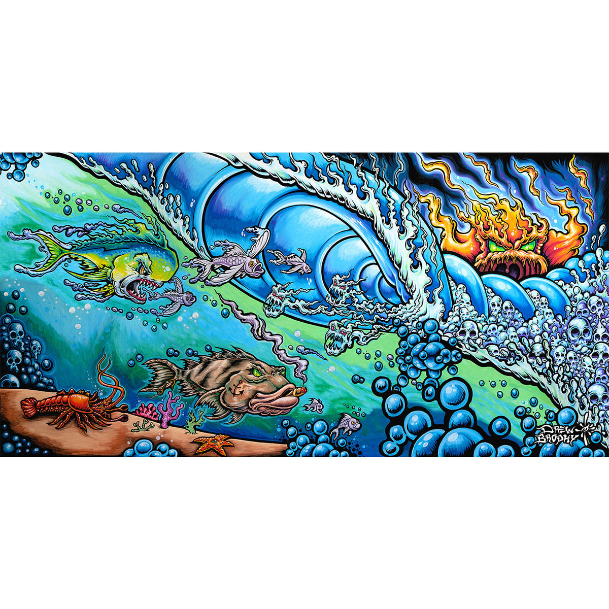 Surf Art and Sacred Geometry paintings and prints by Drew Brophy
