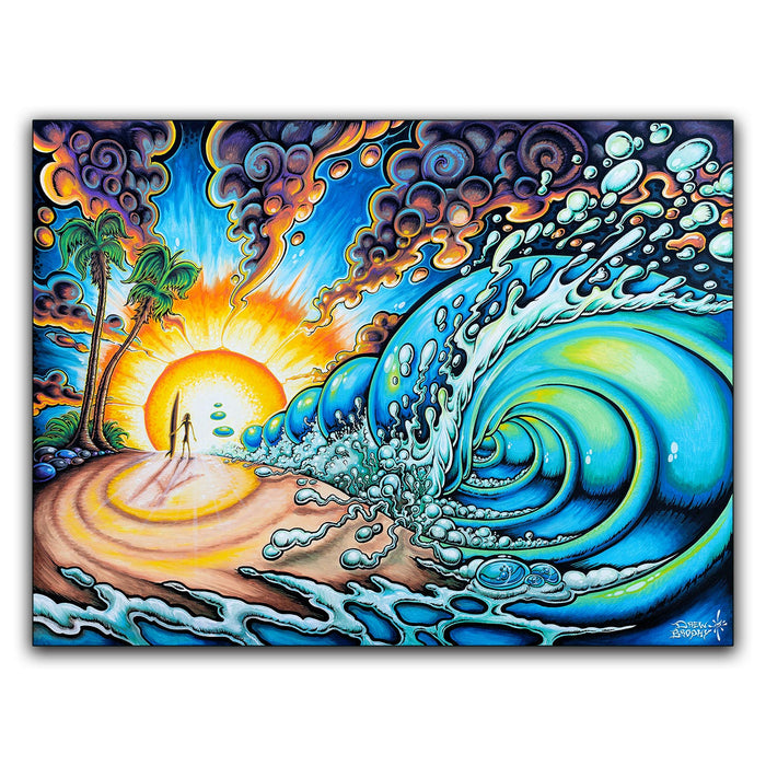 Surf Art and Sacred Geometry paintings and prints by Drew Brophy
