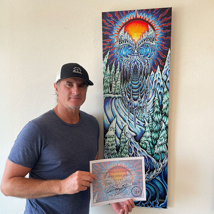 Surf Art and Sacred Geometry paintings and prints by Drew Brophy