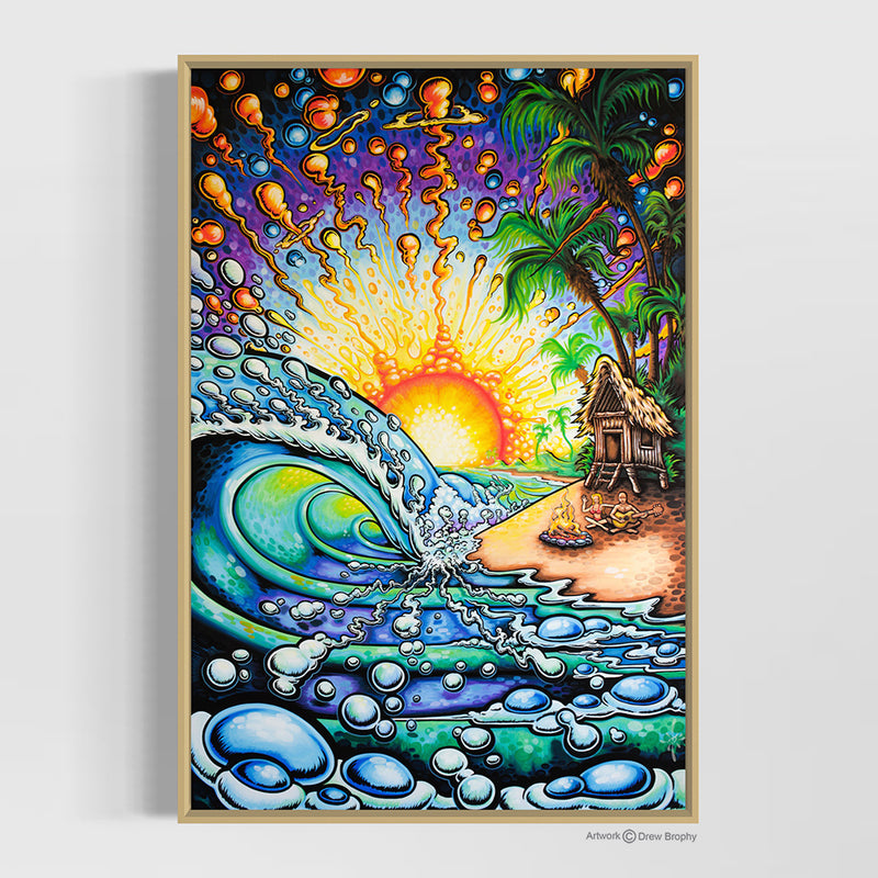 Drew Brophy's "Beach Fire" Fine Art Print | Surf Inspired Wall Art ...
